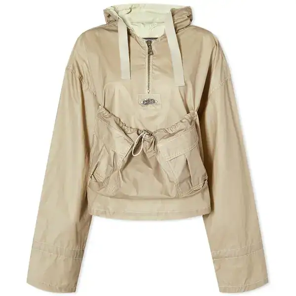 Andersson Bell Arina Lace-Up Anorak Shirt In Yellow Beige - 70